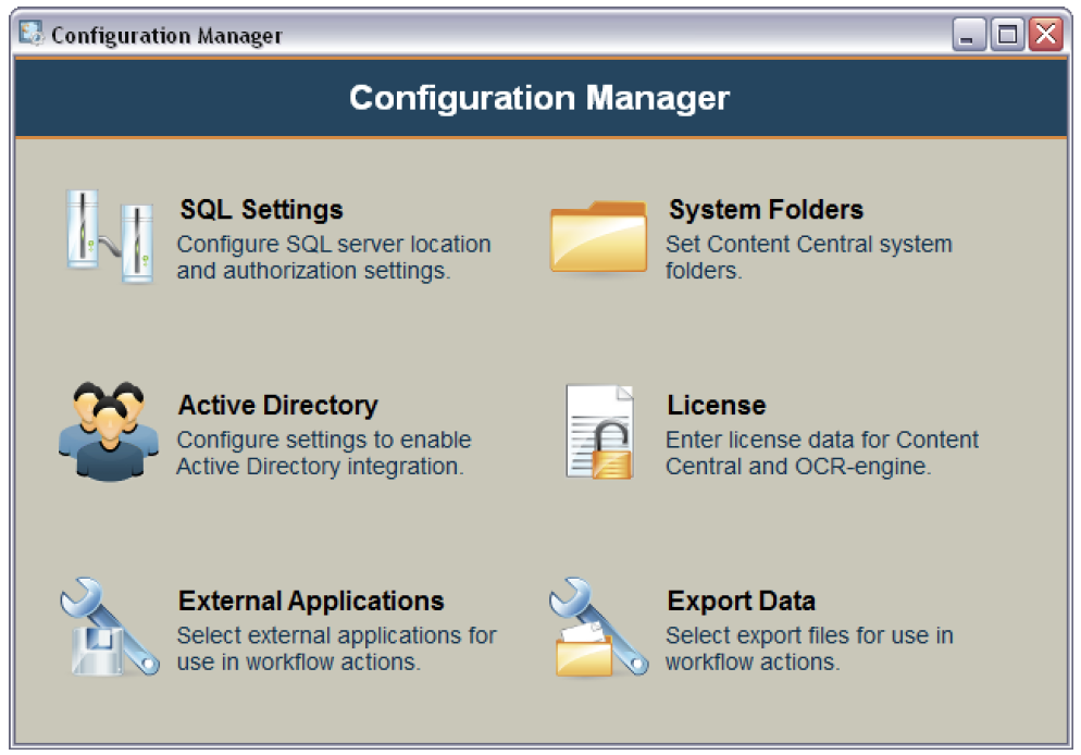 Content Central Document Management Software Quick Start Guide