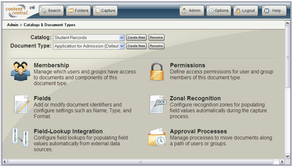 Content Central Document Management Software Manual