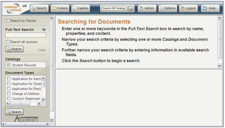 Content Central Document Management Software Manual