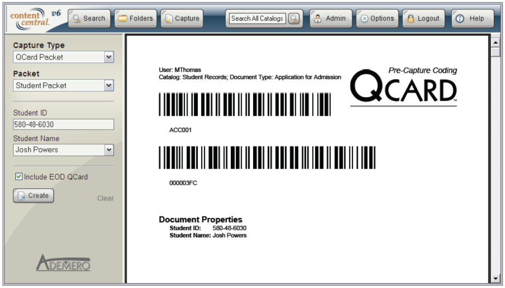 Capturing Paper Documents - QCard™ Packet Capturing Paper Documents - QCard™ Packet