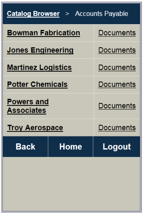 The Catalog Browser