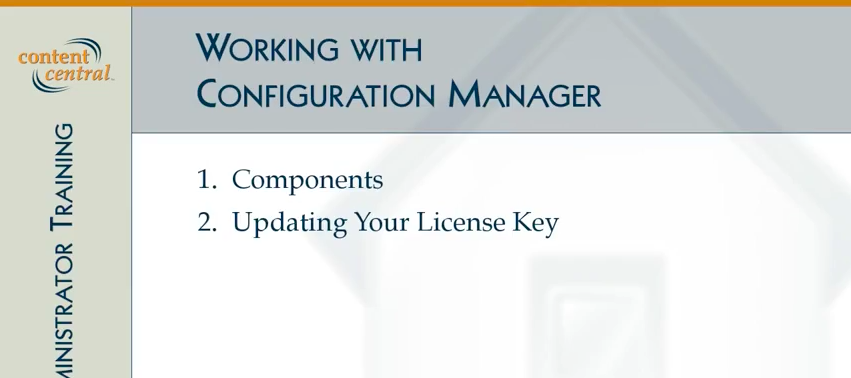 Advanced Admin Training Video: Working with Configuration Manager