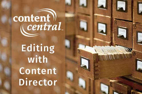 Editing Documents with Content Director