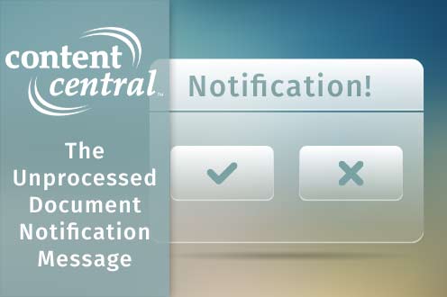 The Unprocessed Document Notification Message